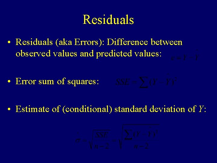 Linear RegressionCorrelation Quantitative Explanatory and Response Variables Goal