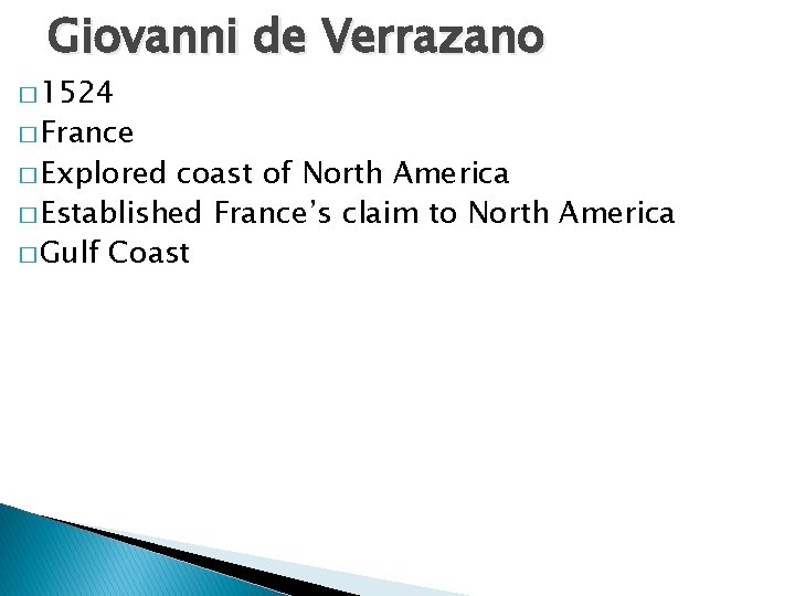 Explorers of the New World Chart Christopher Columbus