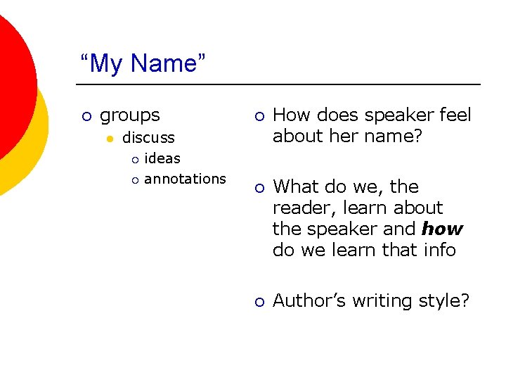 My Name By Sandra Cisneros My Names Miss