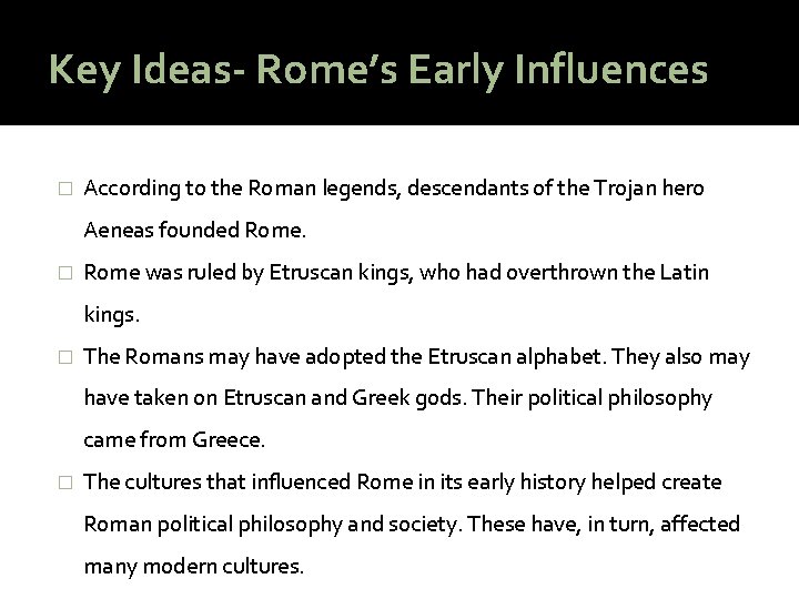 6 th Grade UBD Unit 7 Roman Origins