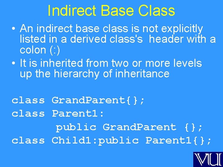 Objectoriented Programming Oop Lecture No 26 Hierarchy Of