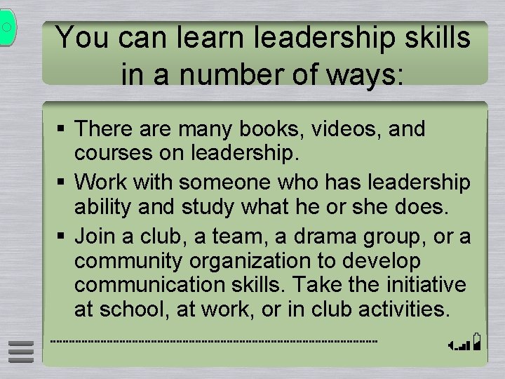 Leadership in Management Chapter 8 Introduction to Business