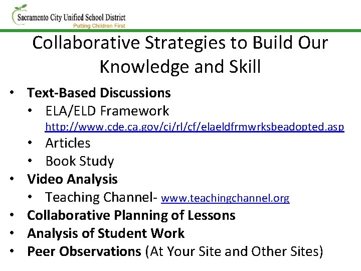 Leadership Team Planning Time Cascading the Work Back