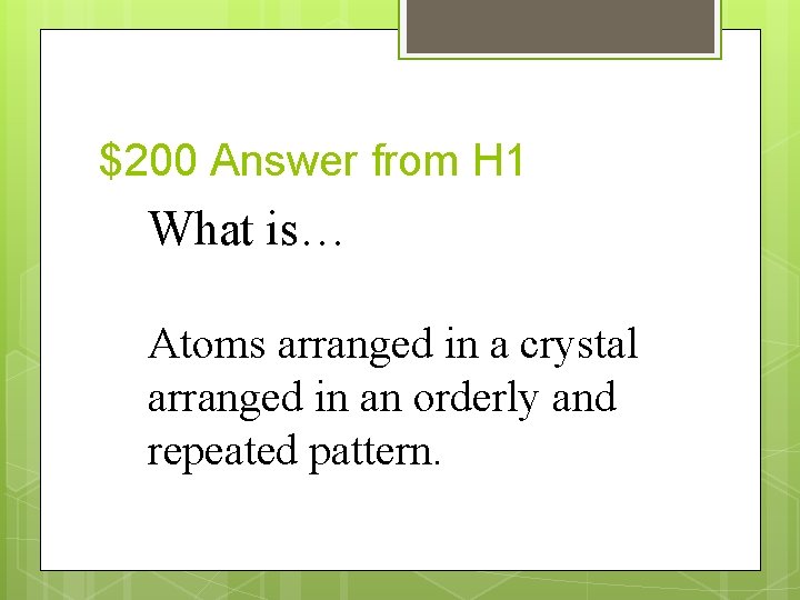 Minerals Content by Pam Mason Final Jeopardy Template