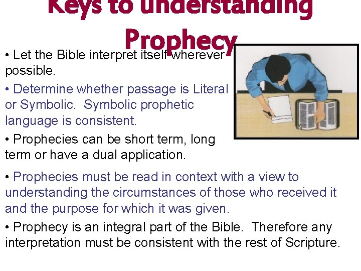 DISCOVERING BIBLE PROPHECY Presented by the Christadelphians www