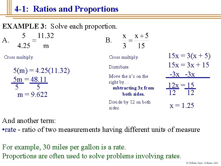 4 1 Ratios and Proportions OBJECTIVE You need