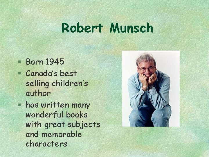 Profiles of a childrens book author Joanna Sweet