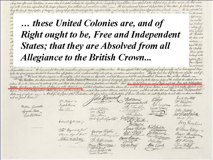 The Declaration of Independence Remembering When On July