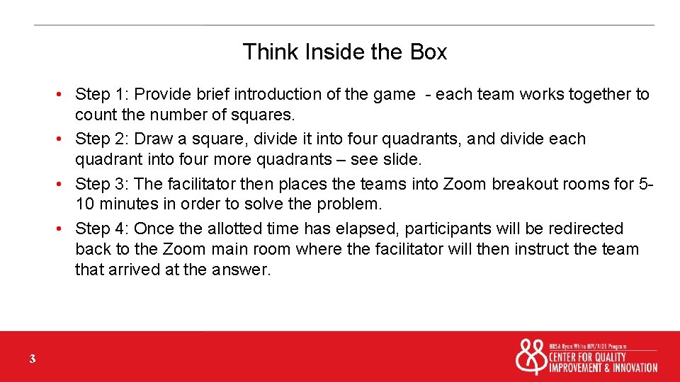 Game Think Inside the Box Source Information about
