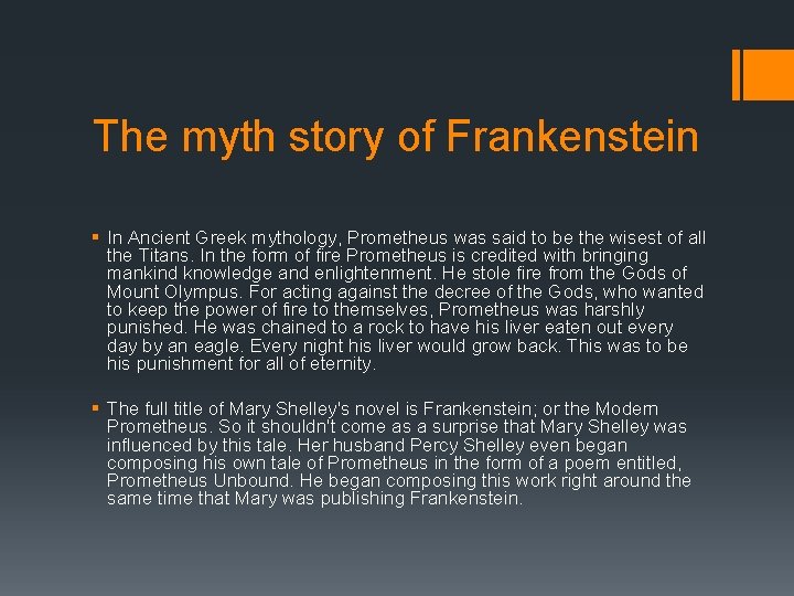 The Science of Frankenstein By Tamerria Drennon Gary