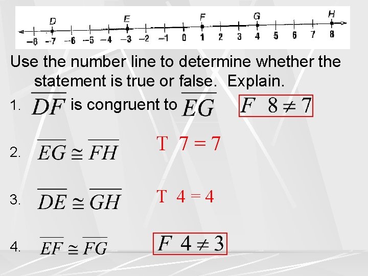 Applied Geometry Lesson 2 3 Congruent Segments Objective