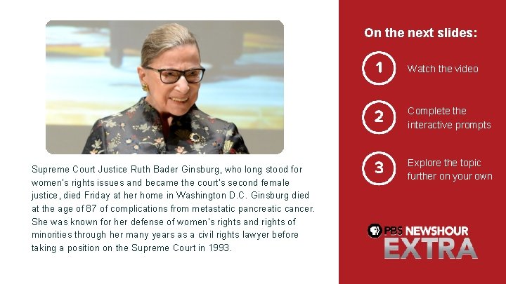 Justice Ruth Bader Ginsburgs legacy on the Supreme