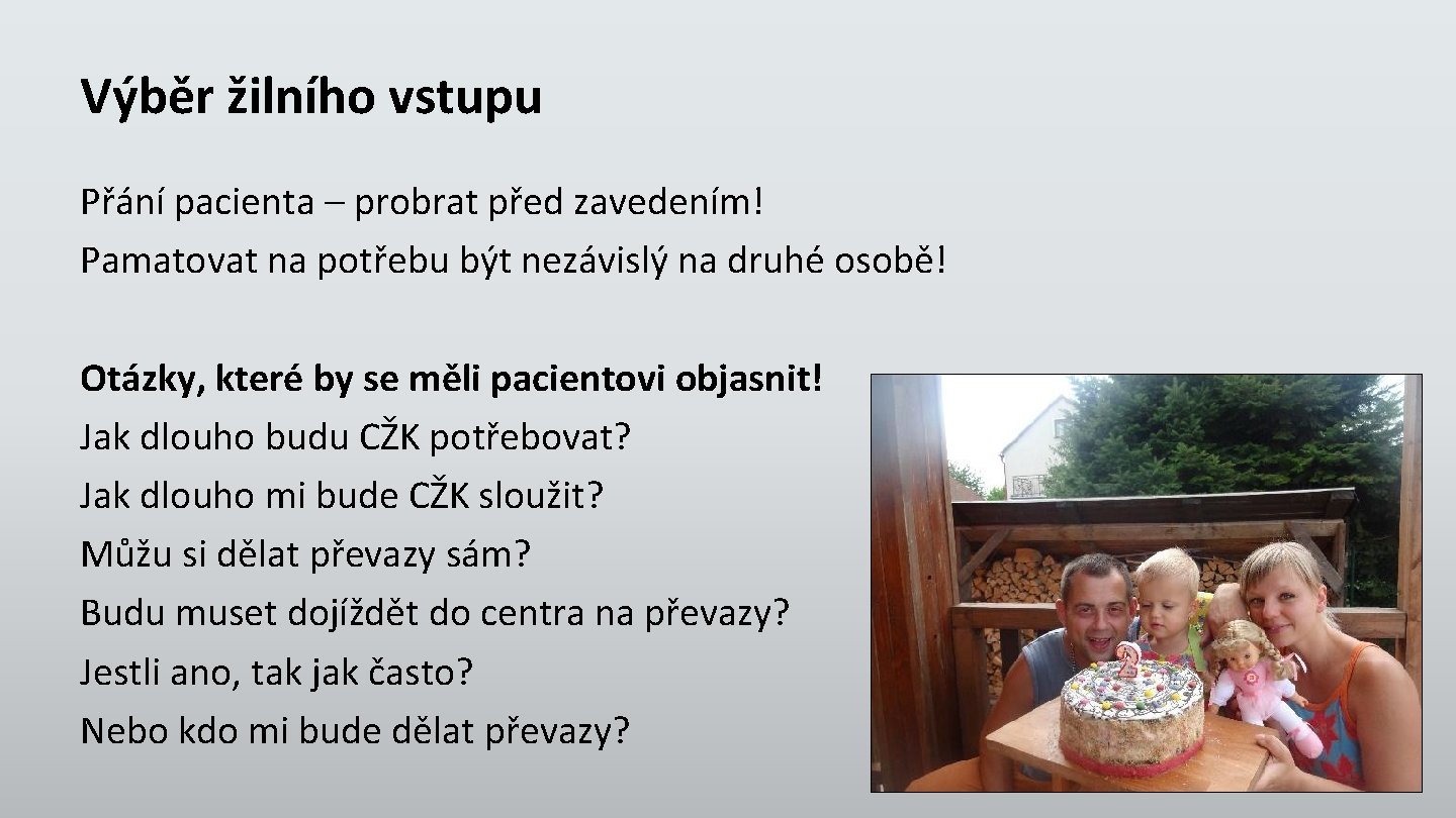 Specifika oetovn ilnch vstup v ambulantn pi L