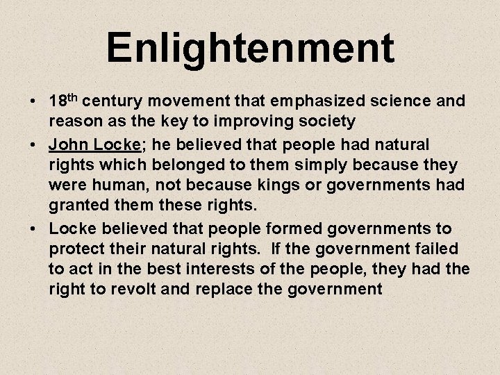 Ideas Behind the Revolution Chapter 4 Section 3