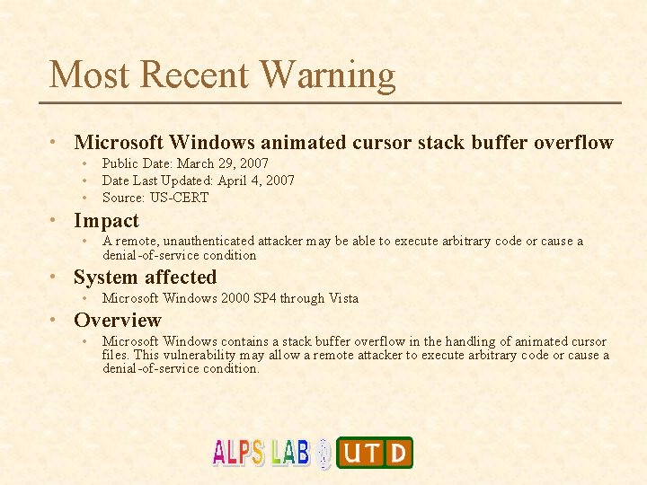 Buffer Overflow Attack Proofing Of Code Binary Gopal 