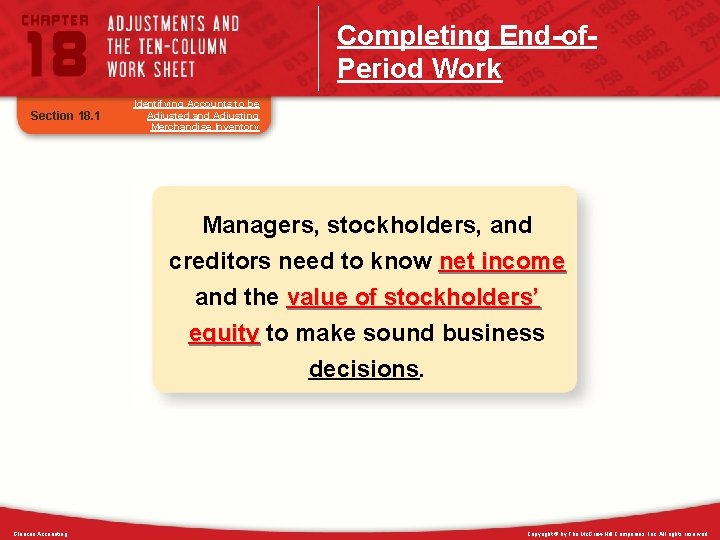 Welcome Back Glencoe Accounting 1 Welcome Back time