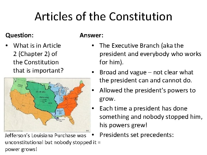 The US Constitution The Basics you need to