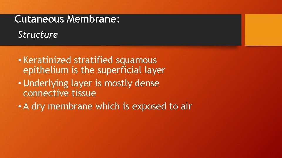 Integumentary System integumentare Integgoomentairy Part 1 Membranes Classification