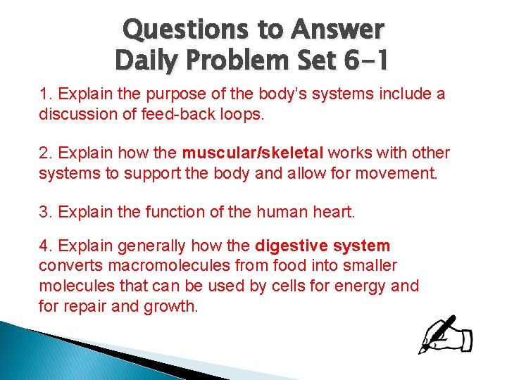 Unit 6 Anatomy and Physiology The Human Body