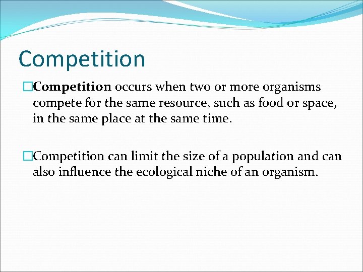 Chapter 2 Populations and Sustainable Ecosystems Section 2