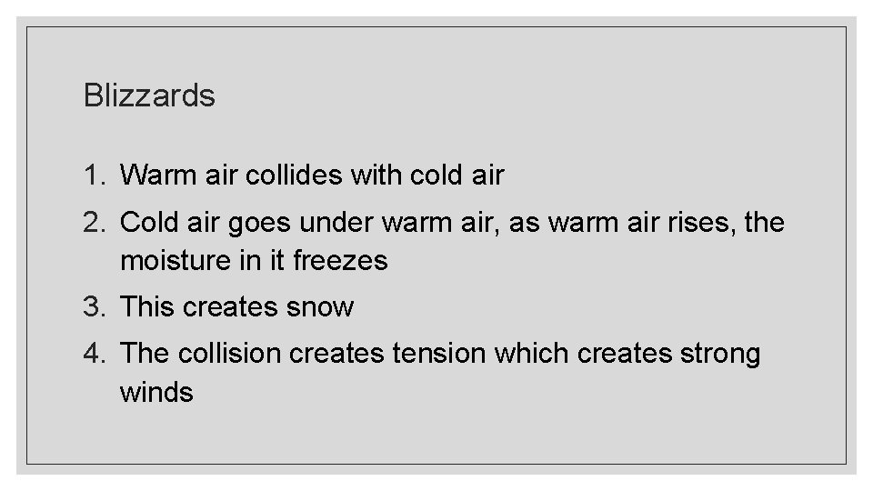NATURAL DISASTERS Bell Ringer What is an example