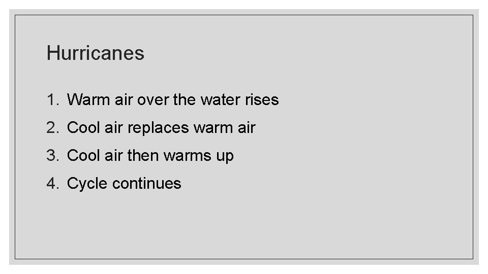NATURAL DISASTERS Bell Ringer What is an example