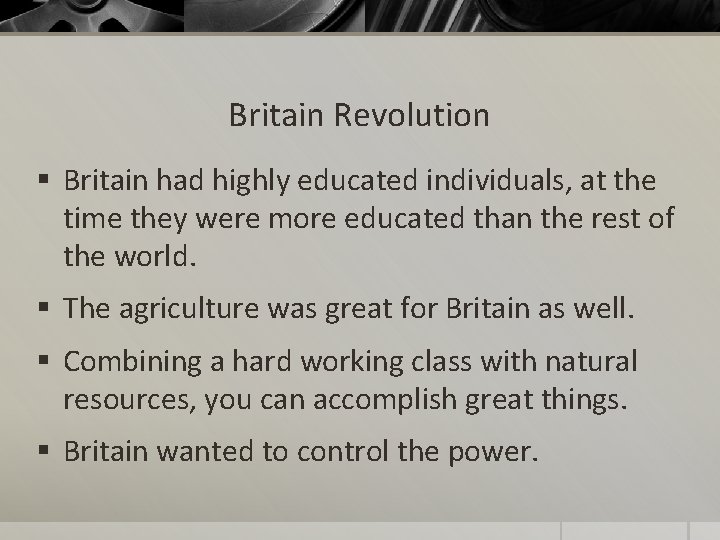 The Beginning of the Industrial Age By Joey