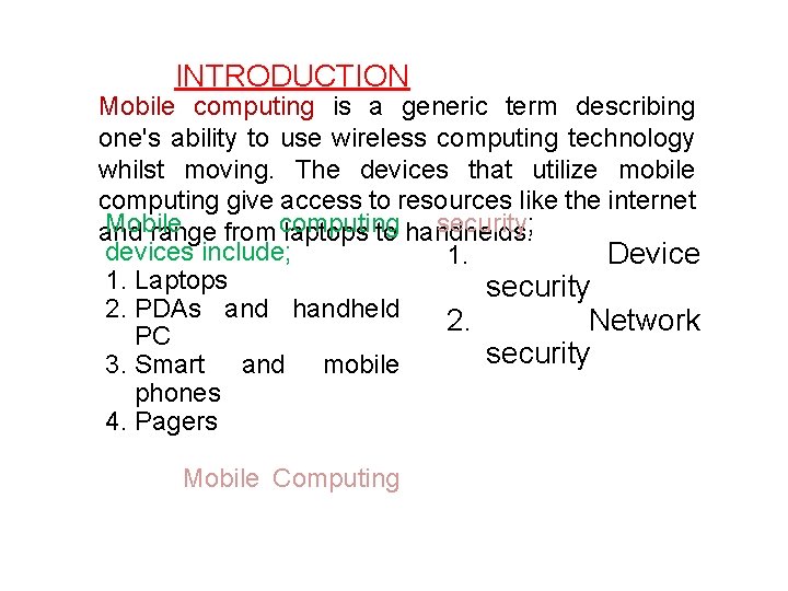 Chapter 01 Mobile Computing Introduction To Mobile Computing