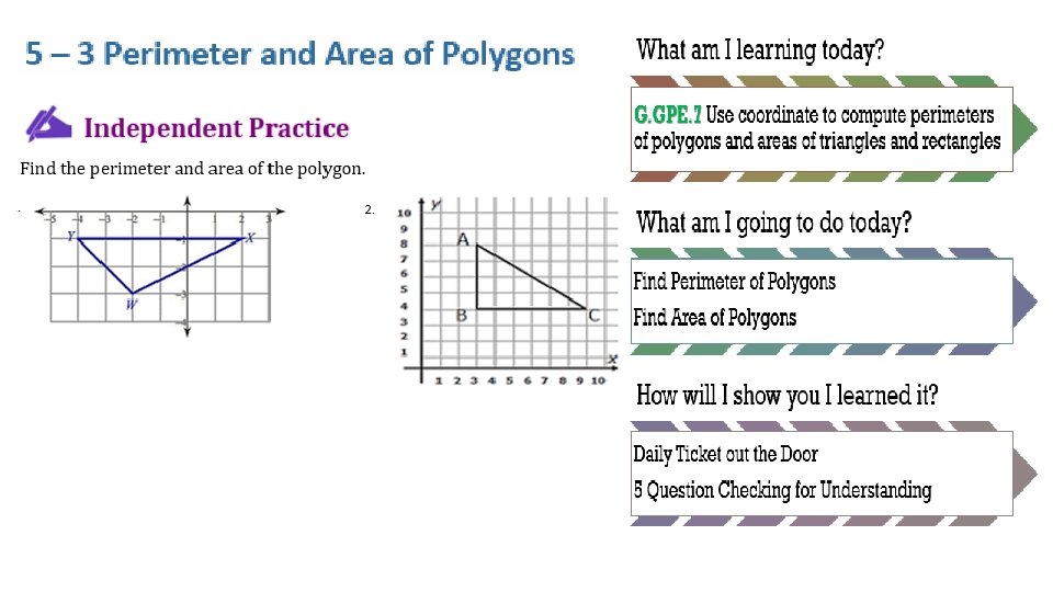 Unit 5 Geometric and Algebraic Connections Vocabulary Builder