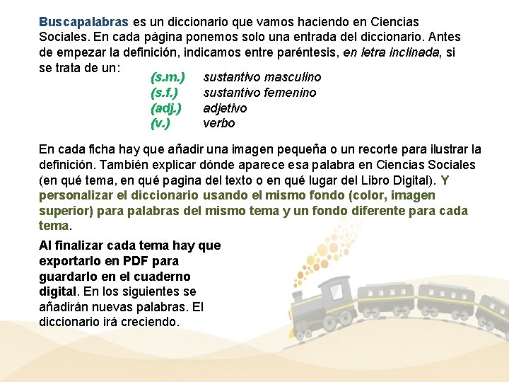 Buscapalabras Diccionario de Ciencias Sociales 5 y 6