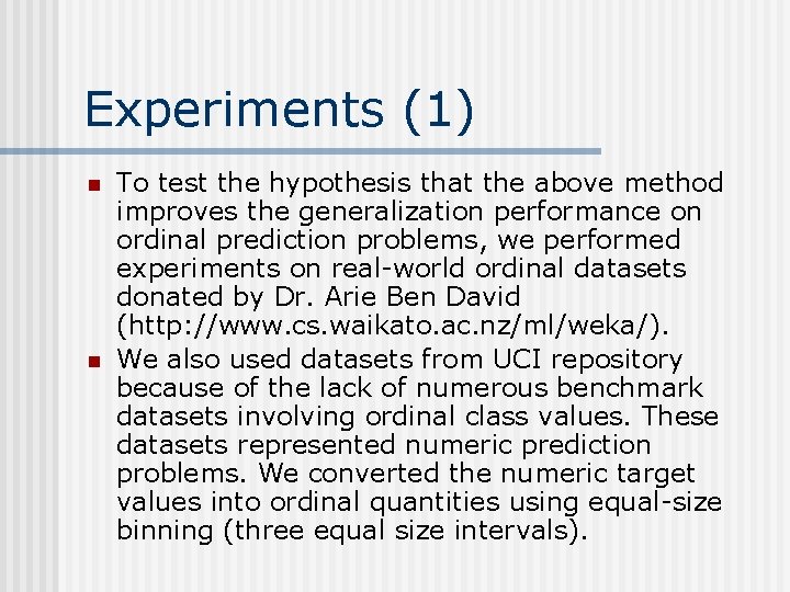Combining Classification and Model Trees for Handling Ordinal
