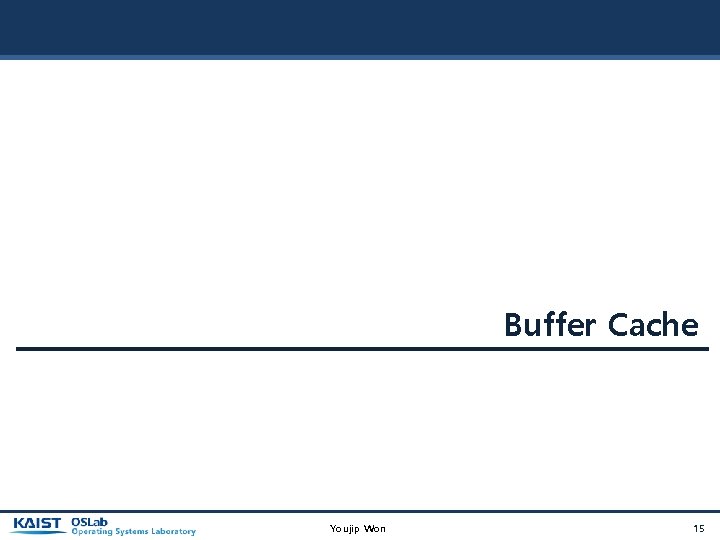 Operating System Lab Part 4 Filesystem Youjip Won