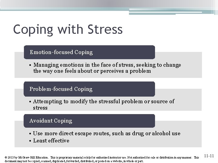Chapter 11 Health Psychology Stress Coping and Wellbeing