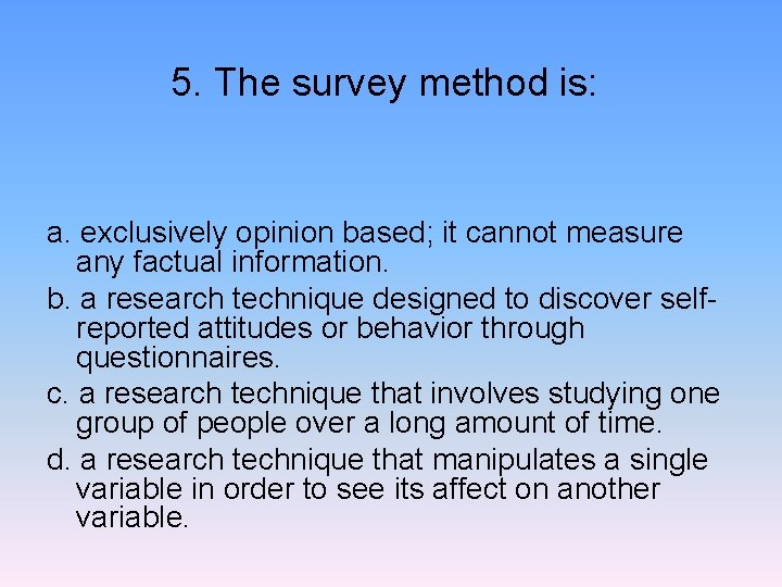 Thinking About Psychology Second Edition Module 4 Research