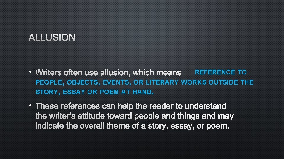 LITERARY DEVICES SYMBOLISM SYMBOLS ARE THINGS WHICH REPRESENT