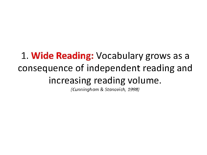 Vocabulary Development The limits of my language are