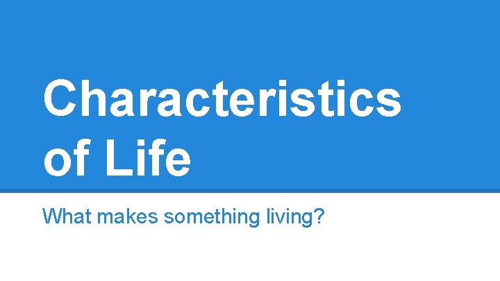 Your table must come up with a list