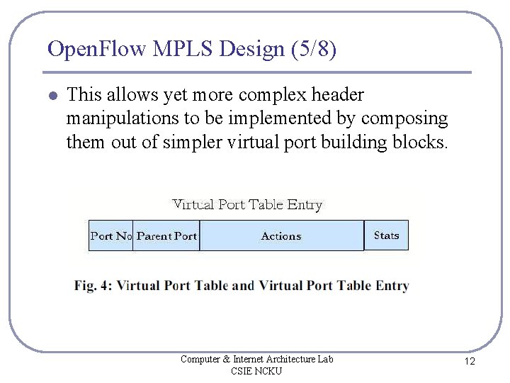 Open Flow MPLS and the Open Source Label