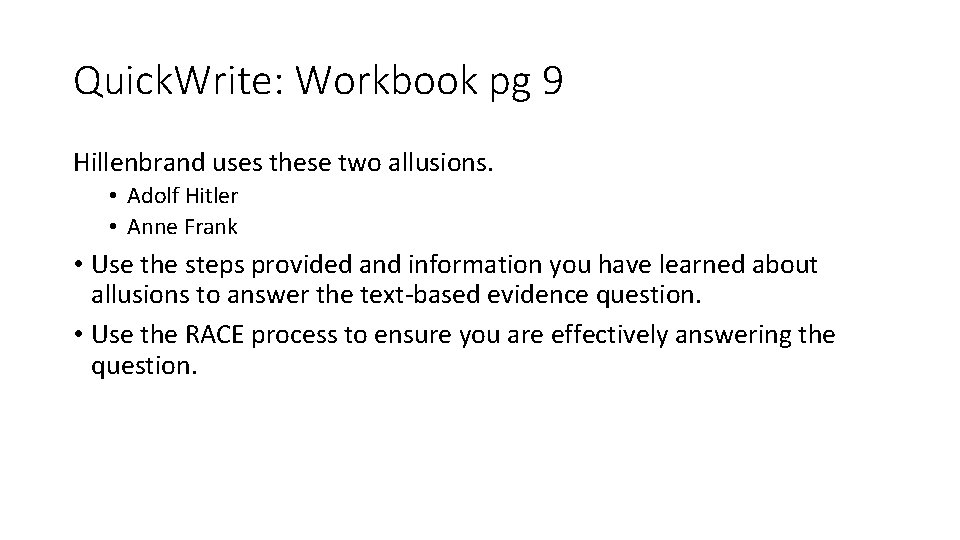 Allusions Rubrics and Text Evidence Unbroken Module 3