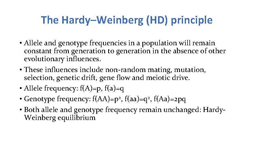 Statistical Genomics Lecture 9 Linkage Disequilibrium Zhiwu Zhang