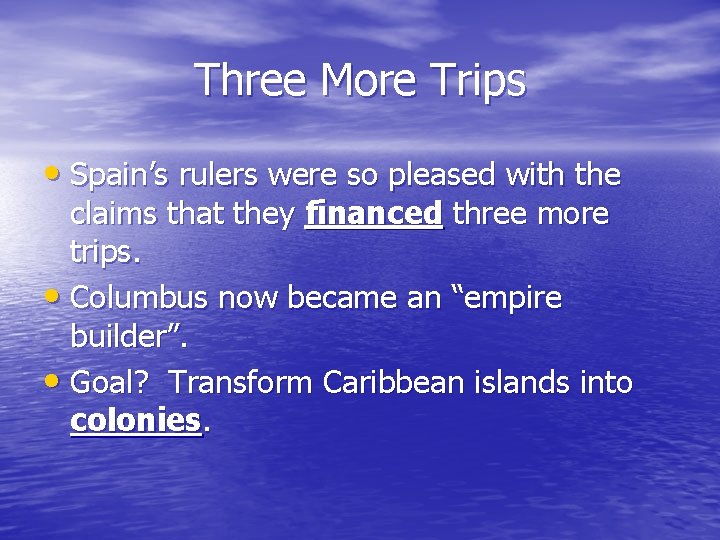 Spain Builds an American Empire Chapter 4 Section