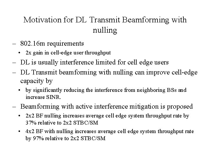 Beamforming for Interference Mitigation in TDD System IEEE