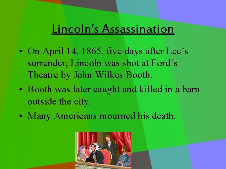Postwar Problems Reconstruction Plans Lincolns Assassination Thirteenth ...