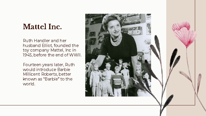 History of Barbie Allie Lunt Mattel Inc Ruth