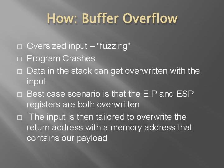 EXPLOITATION By Joshua Schwartz Overview What is it