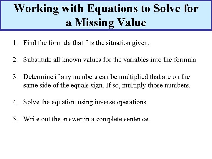 Lesson 3 7 Core Focus on Introductory Algebra