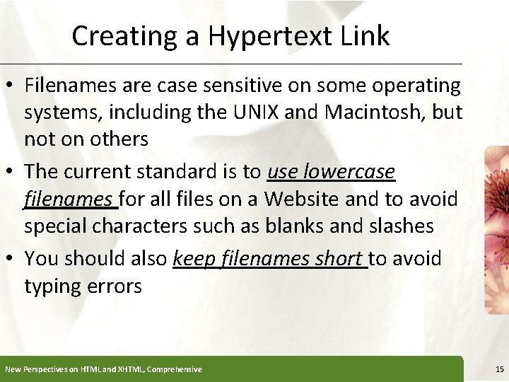 Tutorial 2 Developing a Web Site Objectives XP