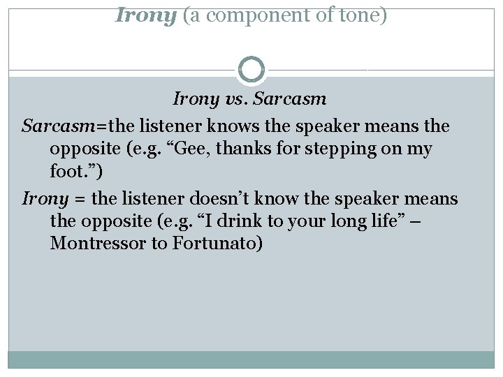 Tone Irony ADAPTED BY MS TEREF D Tone