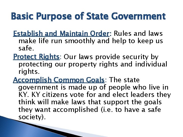 Social Studies Government Test Review Rights and Responsibilities