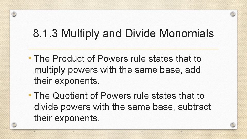 Topic 4 Real Numbers 8 1 1 Rational